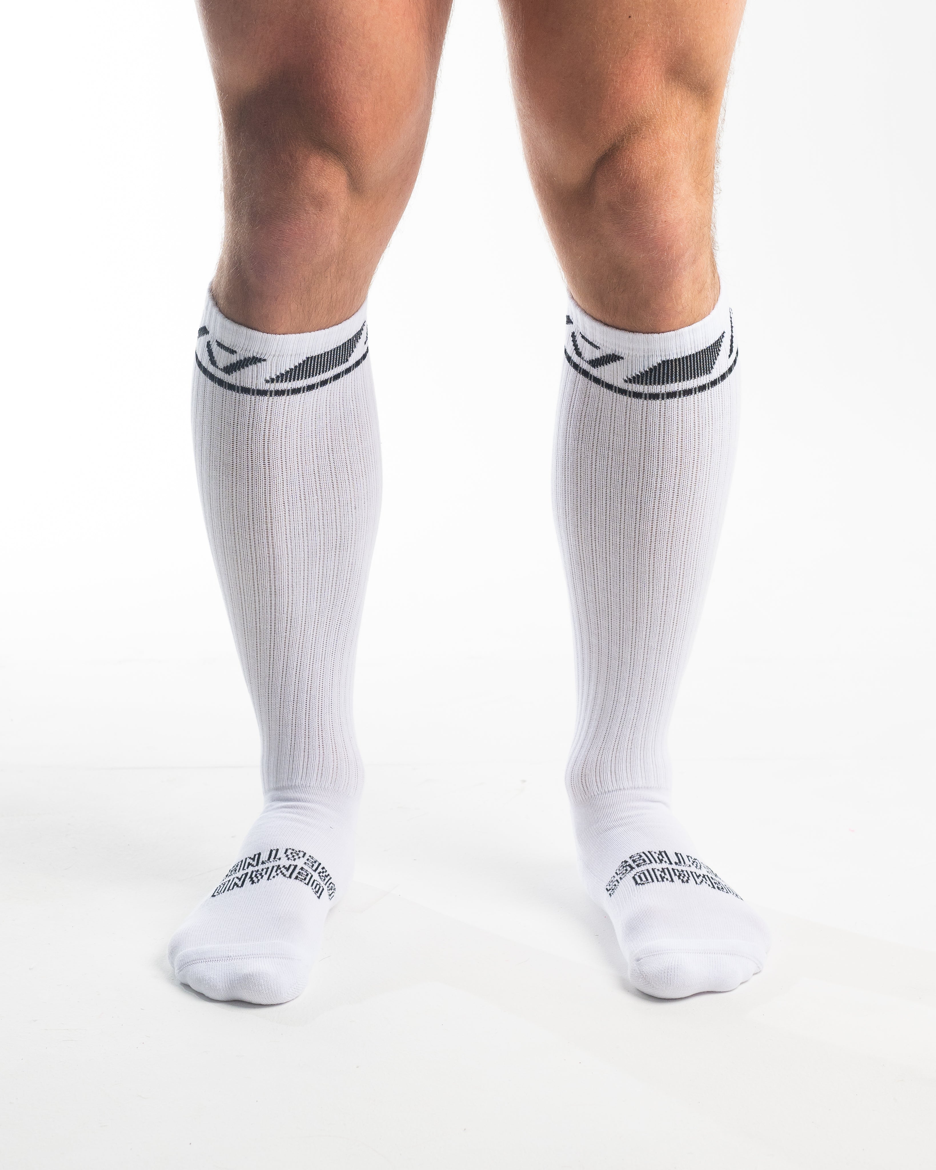 Deadlift Socks - White - Domino | A7 UK shipping to Europe