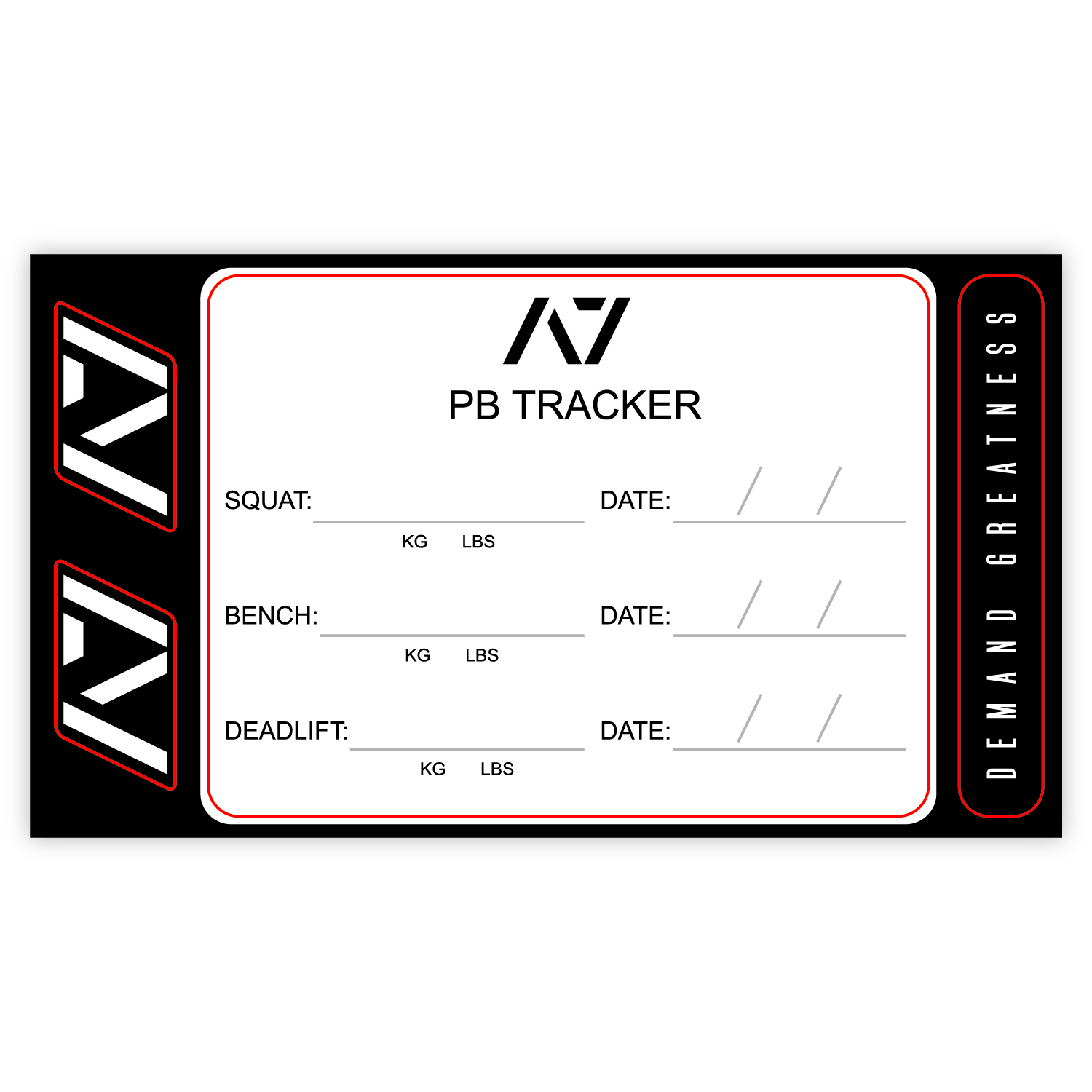 A7 PB Tracker Sticker Sheet – A7 UK